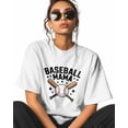 BASEBALL MAMA T Shirts for Women Short Sleeve Cotton Crewneck T-Shirt ...