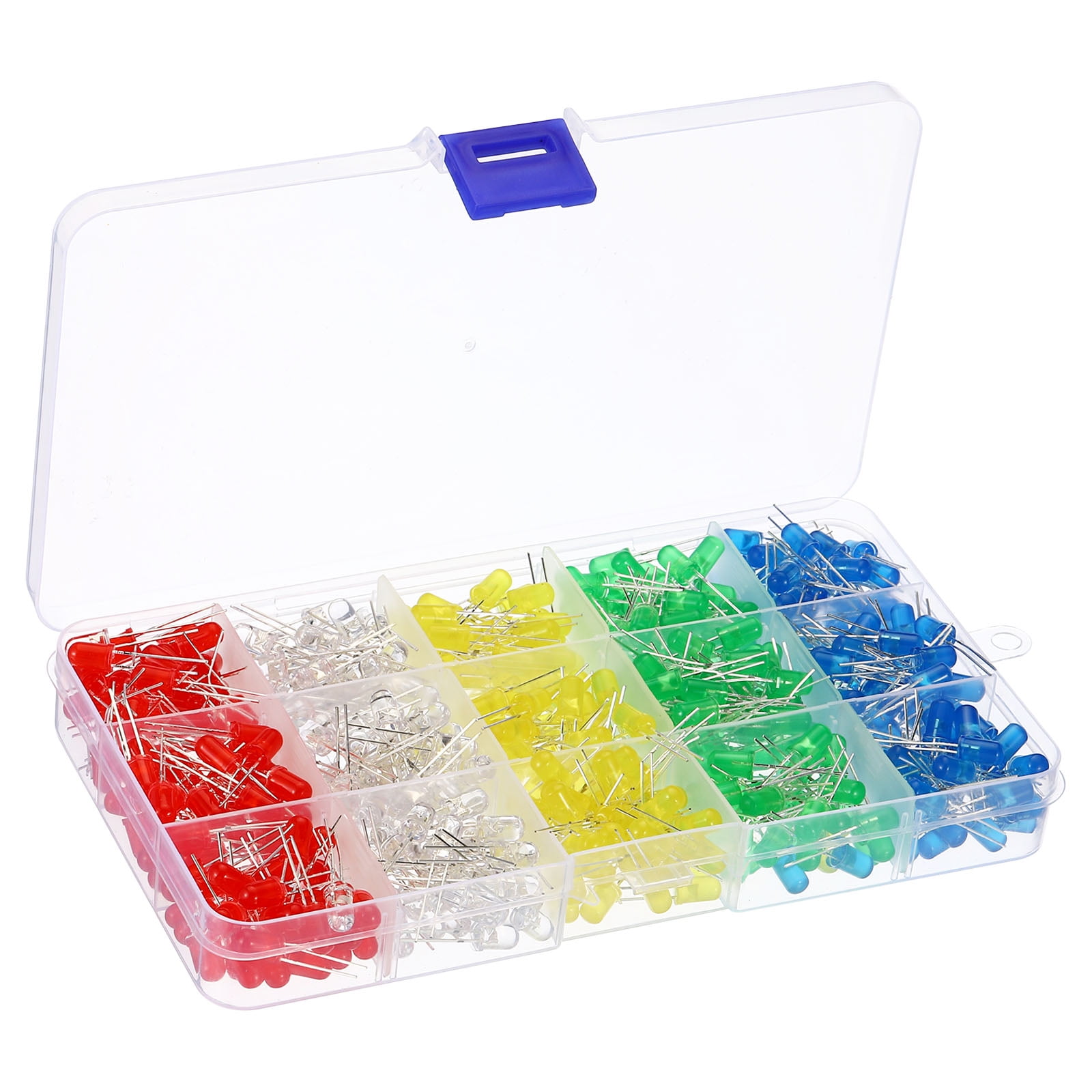 Uxcell 5mm Light Emitting Diodes, LED Diodes, 5 Colors, 500Pack ...