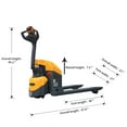 "APOLLOLIFT 3300lb Electric Mini Pallet Jack Truck with 48x27"" Fork ...