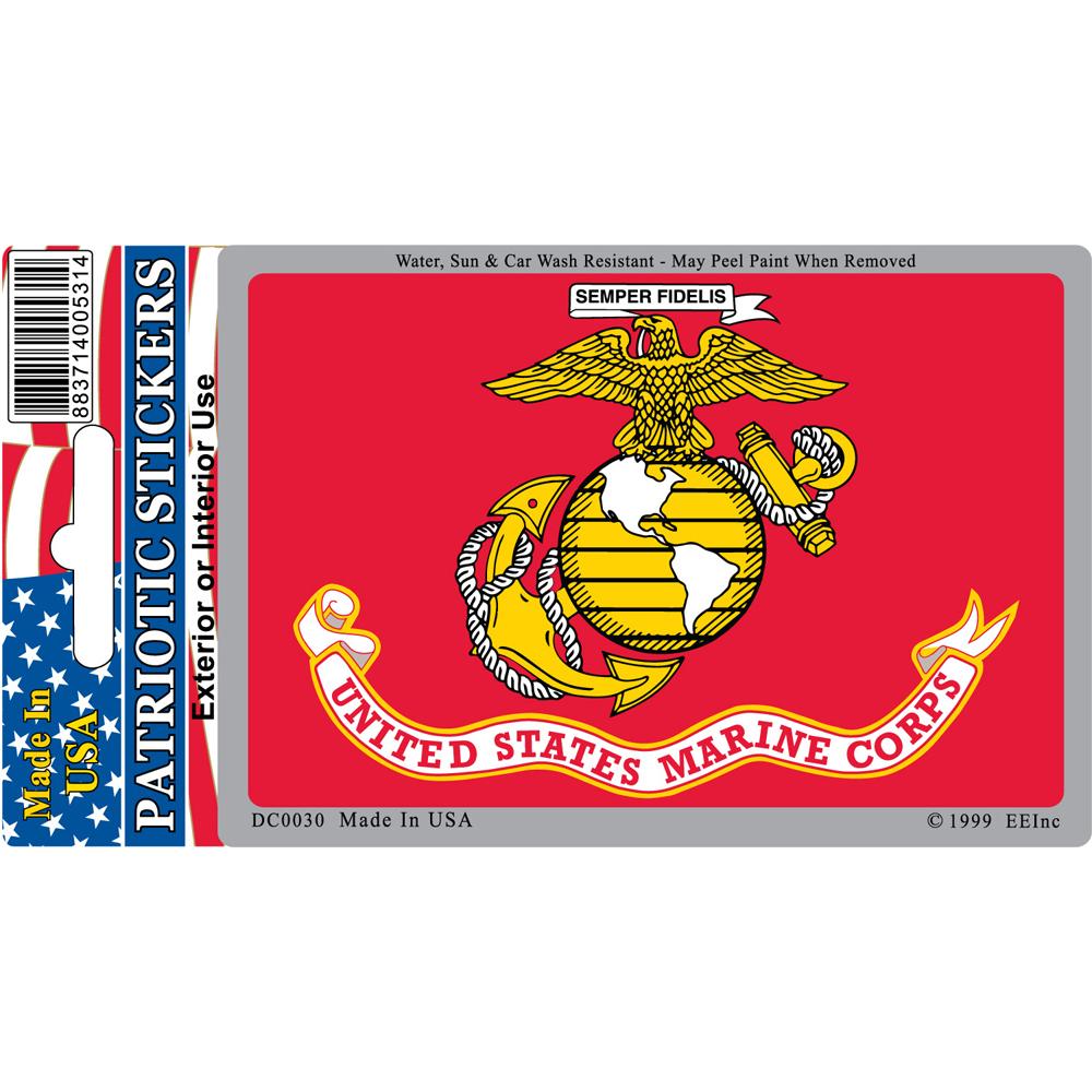 United States Marine Corps Sticker 2-3/4"X4" - Walmart.com - Walmart.com