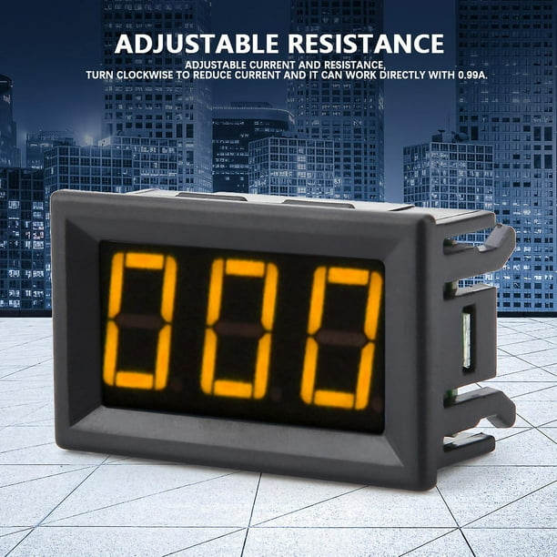 3 Digit LED Digital Ammeter Ammeter Current Panel Meter Micro ...
