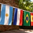 48 Countries String Flag, 60Ft International Flags Bunting Banner of ...