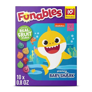 Funables Baby Shark Fruit Snacks, 17.6 oz, 22 Count - Walmart.com
