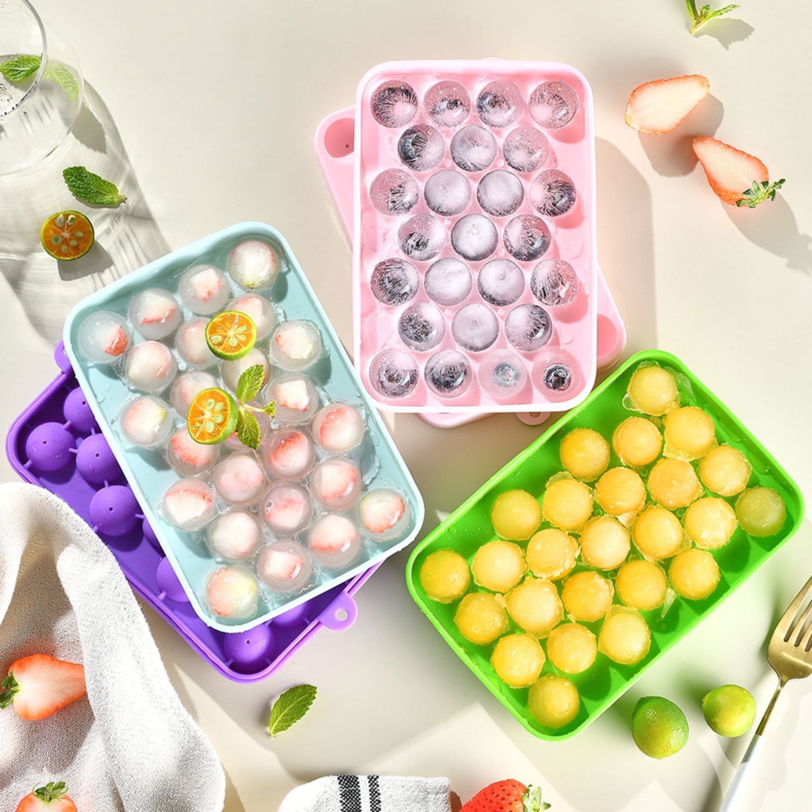 Food Grade Non-Stick Cold Resistant Ice Ball Mold - Large Capacity ...