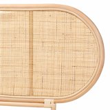 Baxton Studio Reegan Natural Brown Rattan Queen Size Standalone ...