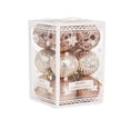 CCWADH Fabric Christmas Ball Ornaments - Shatterproof Hanging Baubles ...