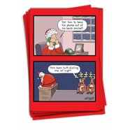 B1604 Ken Dolls Cheney Cartoon' Pack of 12 Hilarious Merry Christmas ...