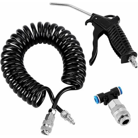 Air Blow Gun with 5 Meter Black Coiled Hose Dust Gun for Truck/Van ...