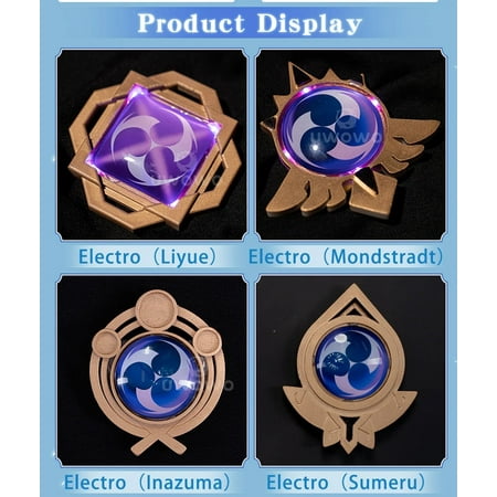 XXX Masterless NO-Element LED Vision Prop Game Genshin Impact Cosplay ...