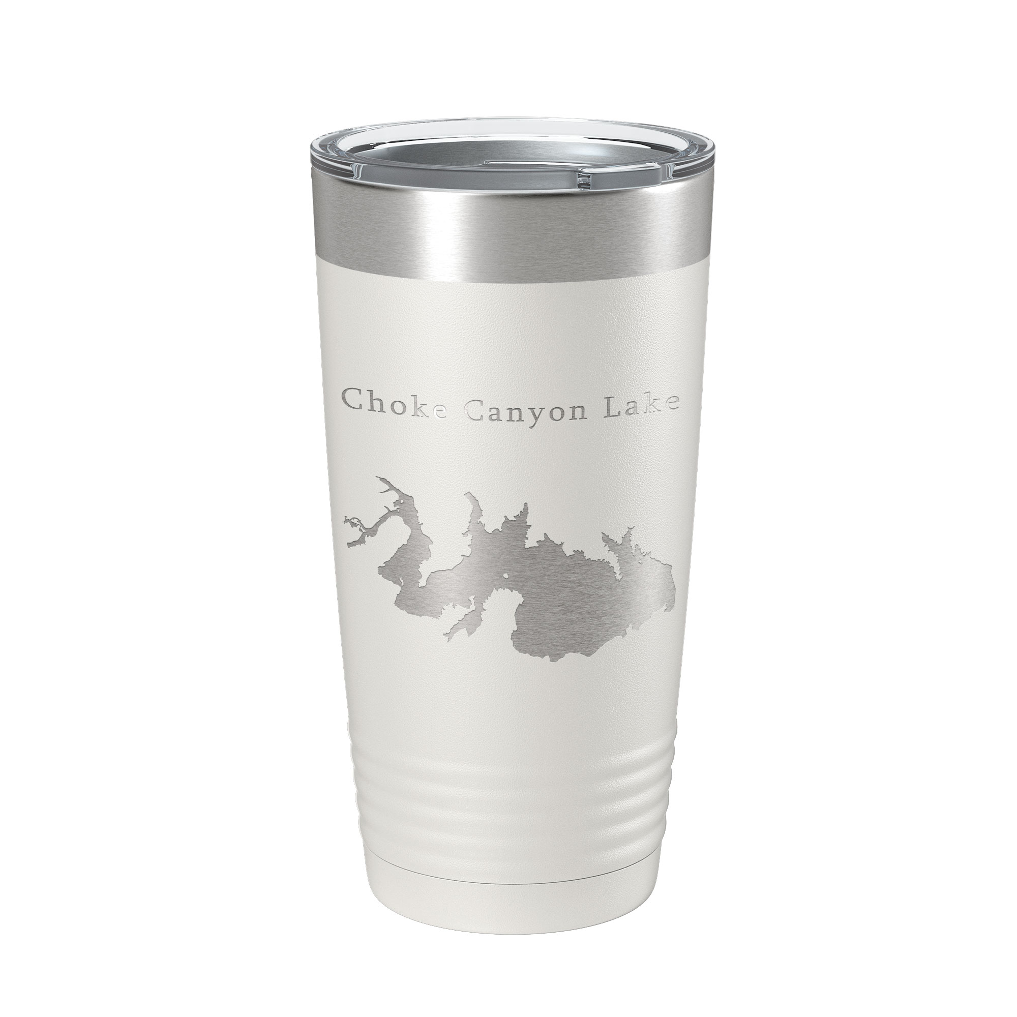 Choke Canyon Lake Map Tumbler Travel Mug Insulated Laser Engraved ...