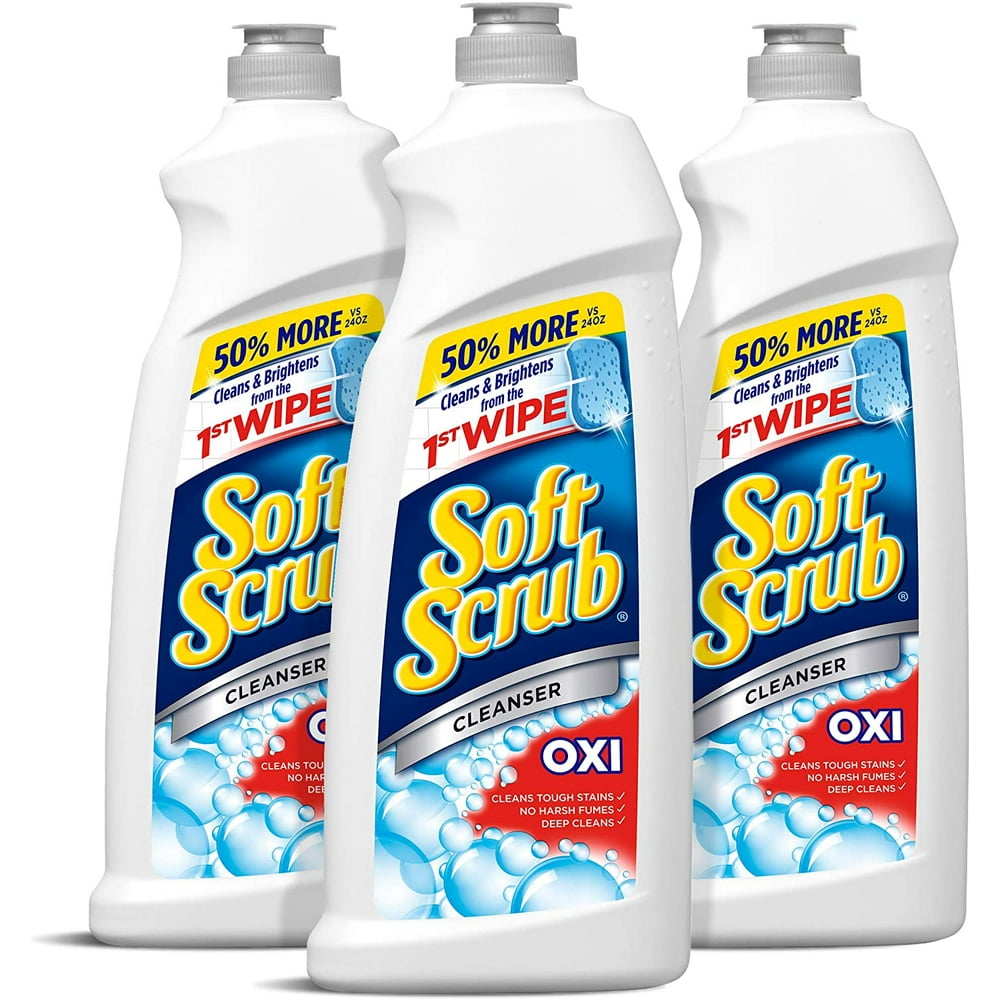 Soft Scrub Multi Purpose Surface Cleanser Oxi 24 Fluid Ounces 3 Pack