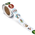 5Roll Christmas Roll Stickers 8 Different Designs Decorative Sealing ...