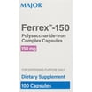 Major Ferrex-150 MG Iron Supplement, Polysaccharide-iron Complex 100 ...