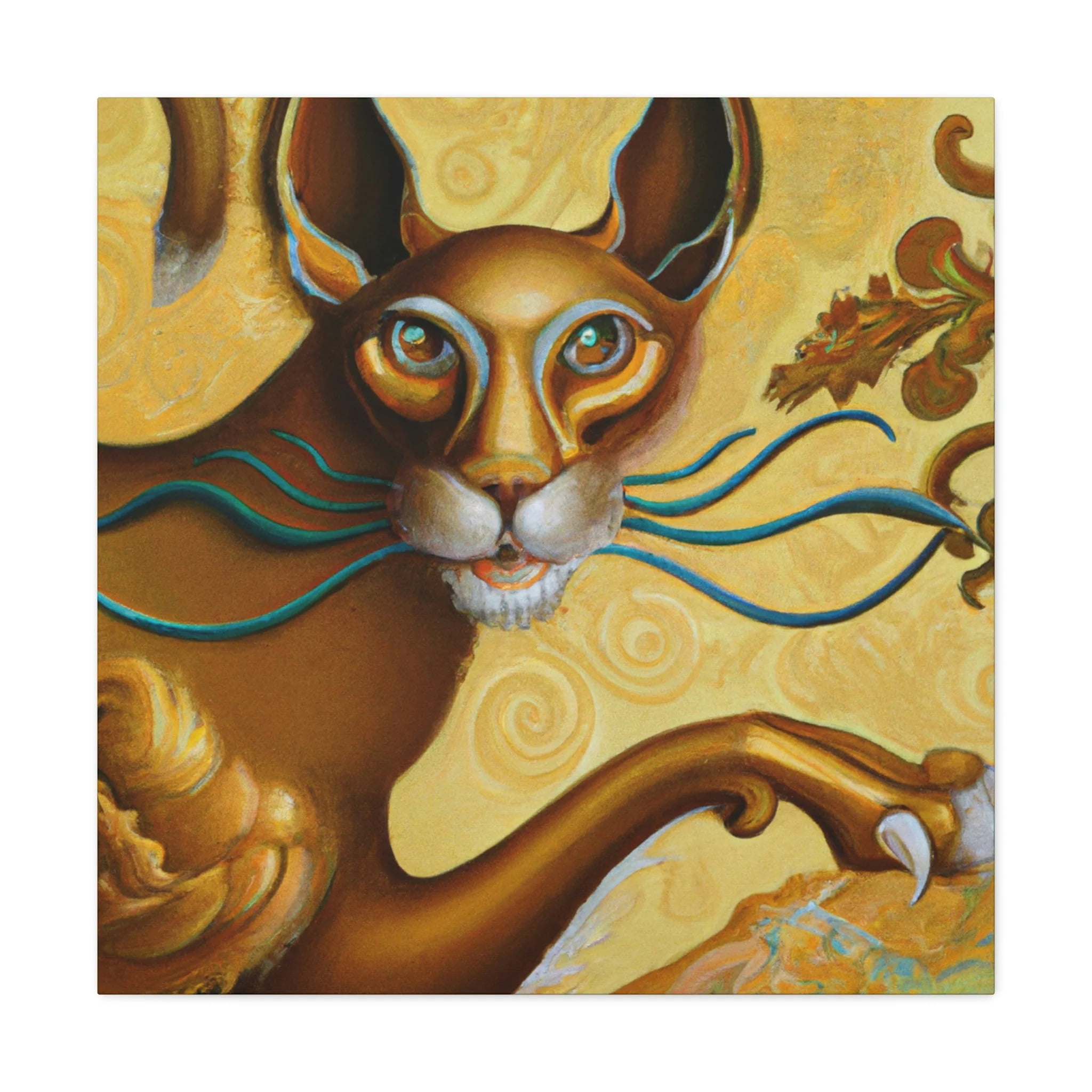 Caracal in Rococo - Canvas - Walmart.com