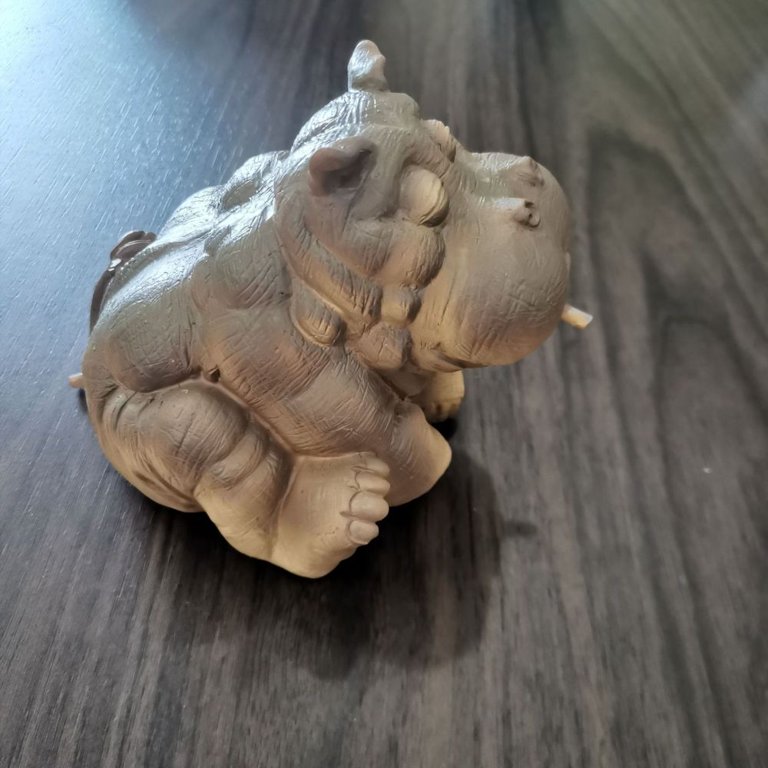 Hippo Clay Figurines