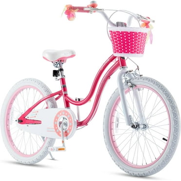 RULLY 12 Inch Girls Bike with Basket Bike Streamers Toddler Cycle Bikes ...