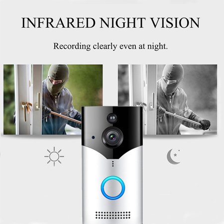Home Wireless Wifi Visual Cat Eye Doorbell Intelligent Voice Intercom ...