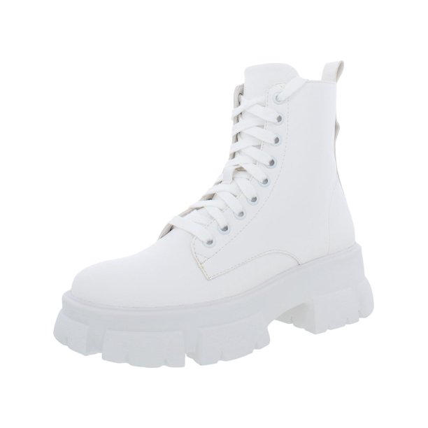 Steve Madden Womens Tanker P Ankle Platform Combat & Lace-up Boots ...