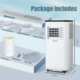 HUMSURE Portable Air Conditioner 10000 BTU ASHRAE Room AC with Remote Control, Dehumidifier, Fan ...