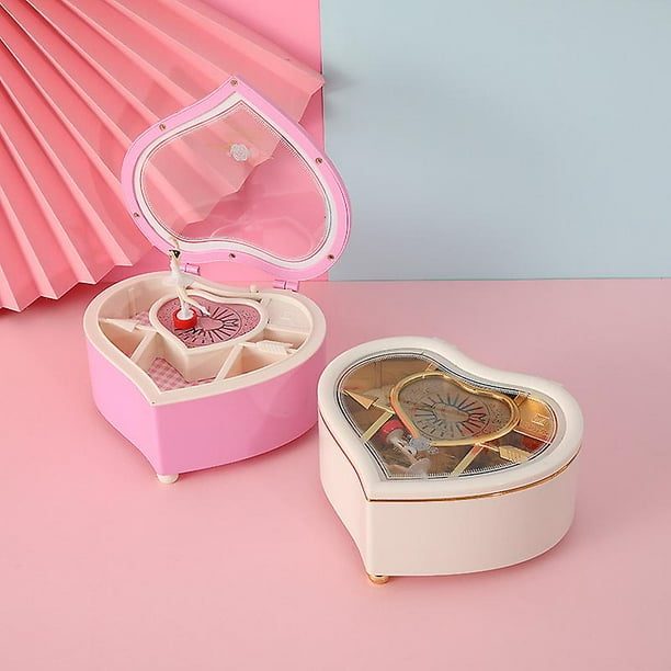 Peach Heart Ballet Girl Music Box Creative Music Box Music Box For ...