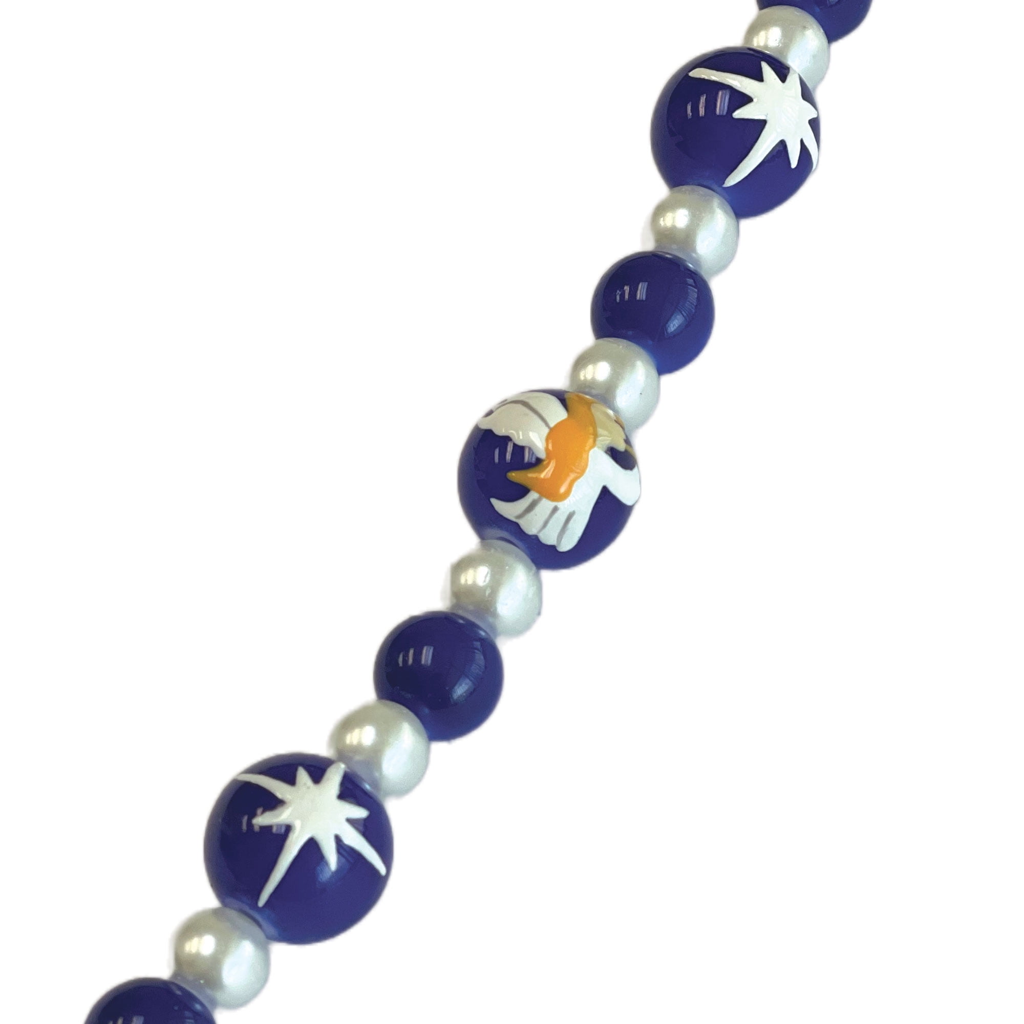 Blue Angel Star Glass Bead Strand 7 Inch, Craft DIY Jewelry Supplies ...
