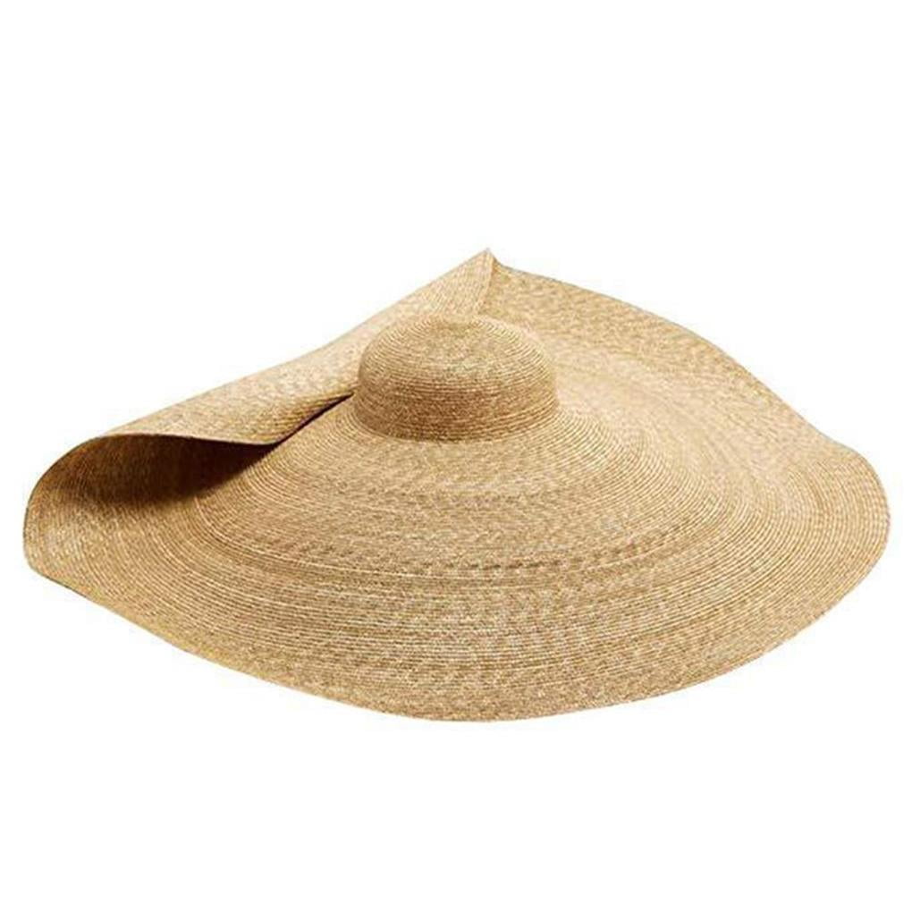 Click here for Xingzhi Floppy Straw Hat Oversized Sun Brimmed Hat... prices