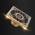 Sturdy Brass Shower Drain with Decorative Florals Engraving and Easy ...