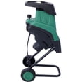 15 Amp Electric Wood Chipper Shredder with Wheels for Garden Waste ...