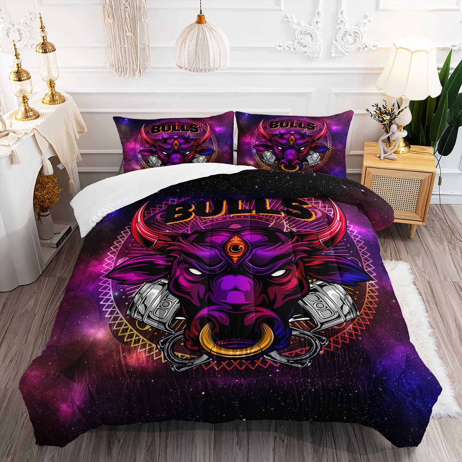 Hosima 3-Piece 3D Digital Printed Comforter With Various Patterns To ...