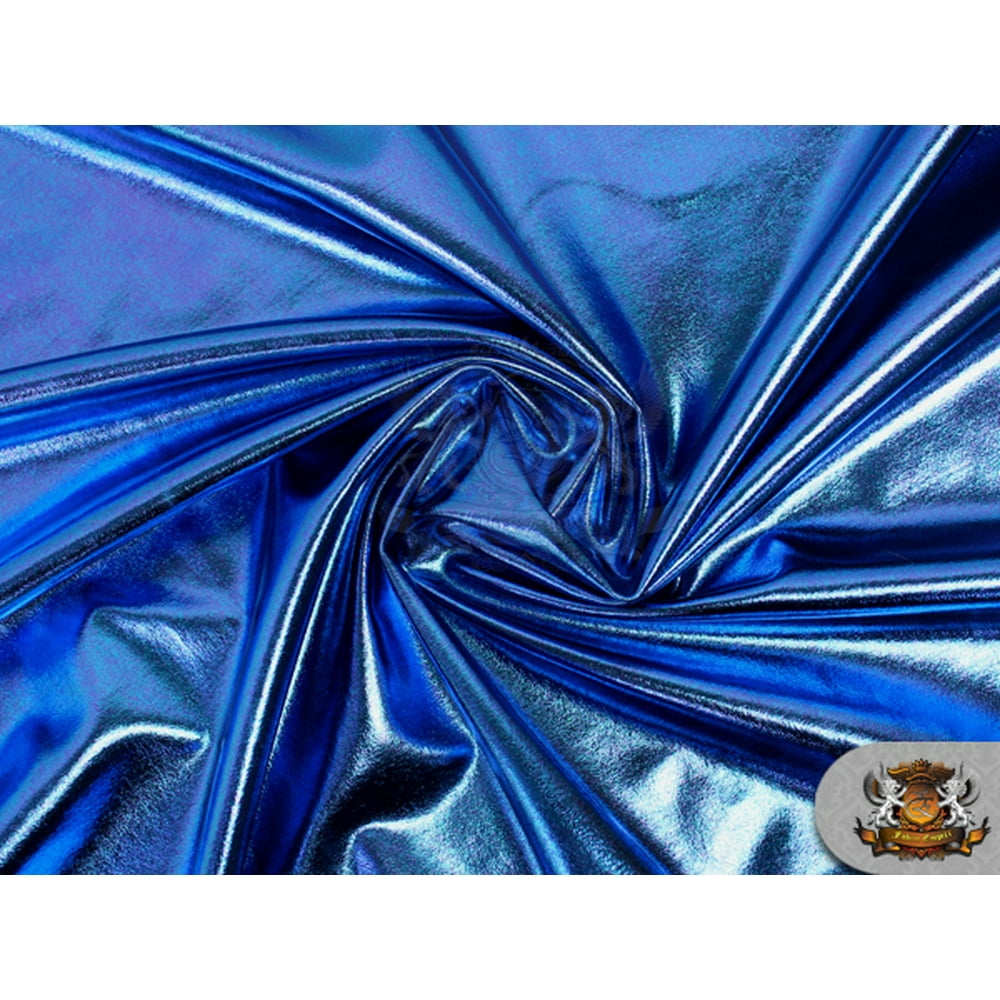 Spandex Metallic ROYAL BLUE Fabric / 60" Wide / Sold by the Yard ...