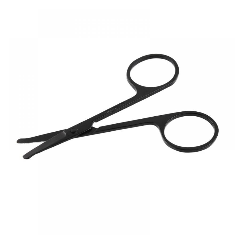 3PCS Premium Nose Hair Scissors, Curved Safety Blades with Rounded Tip ...