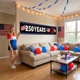 118.1*19.7 Inch 4th of July Patriotic Banner, American Flag Wall ...