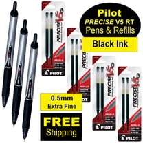 Pilot Precise V7 RT, Refillable Rolling Ball Pens, Fine Point, Black ...