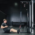 Titan Fitness 89" Tall Selectorized Wall Mounted Pulley Tower, Pin ...