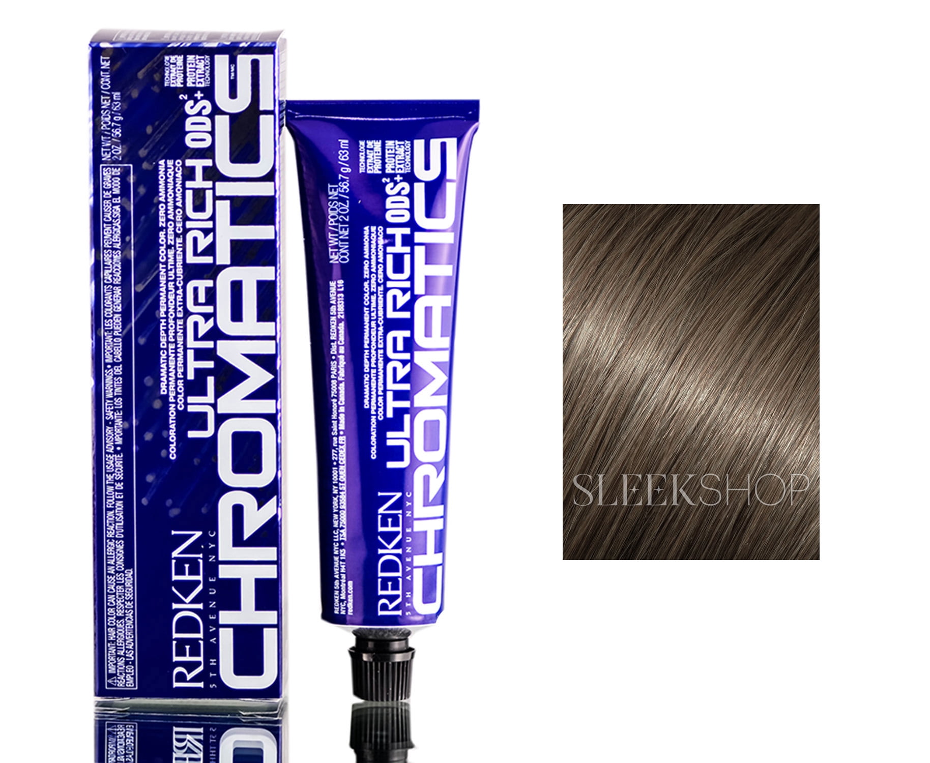 Redken Ultra Rich Chromatics ODS- 7NA/Natural Ash - Pack of 2 with ...