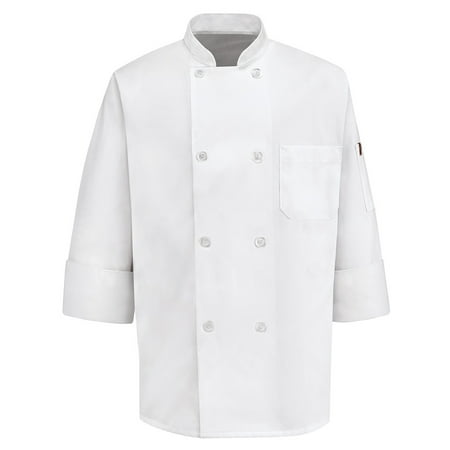 Chef Designs Eight Pearl Button Chef Coat with Thermometer Pocket ...