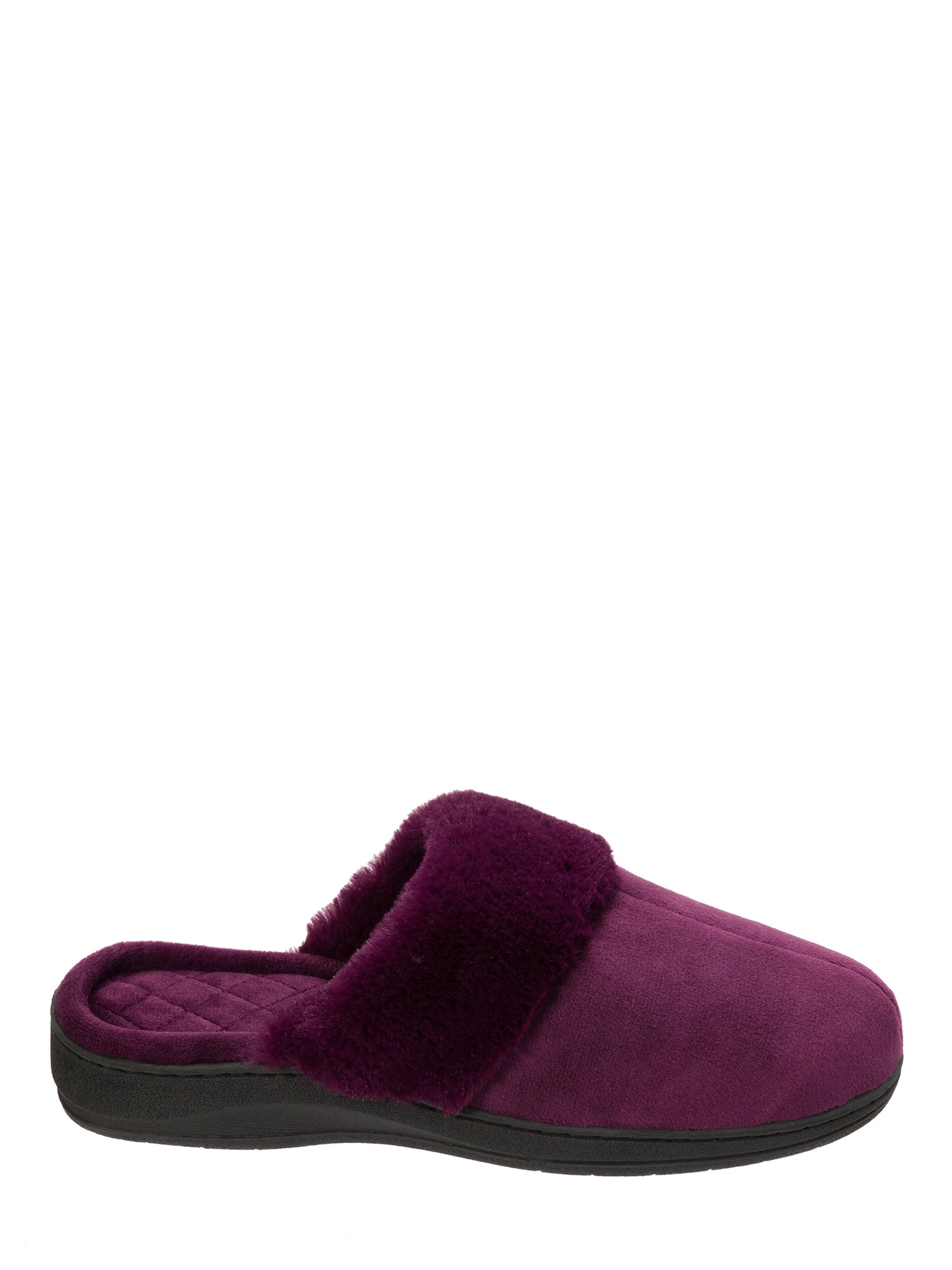 DF by Dearfoams Women's Velour Scuff Slippers - Walmart.com