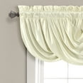 Lush Decor Lucia 18" x 42" Solid White 3" Rod Pocket Single Valance ...