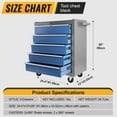 5-Drawer Rolling Tool Cabinet,Tool Chest on Wheels with Keyed Locking System and Drawer Liners ...