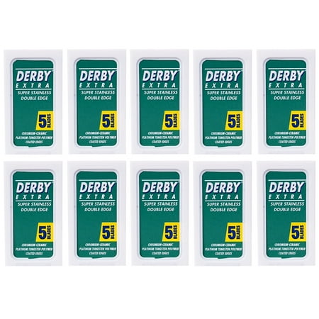 Derby Extra Standard Double Edge Safety Razor Blades, 50 Count ...