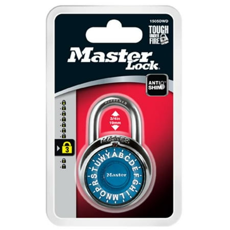 Master Lock 1505DWD Alpha Combination Padlock | Walmart Canada