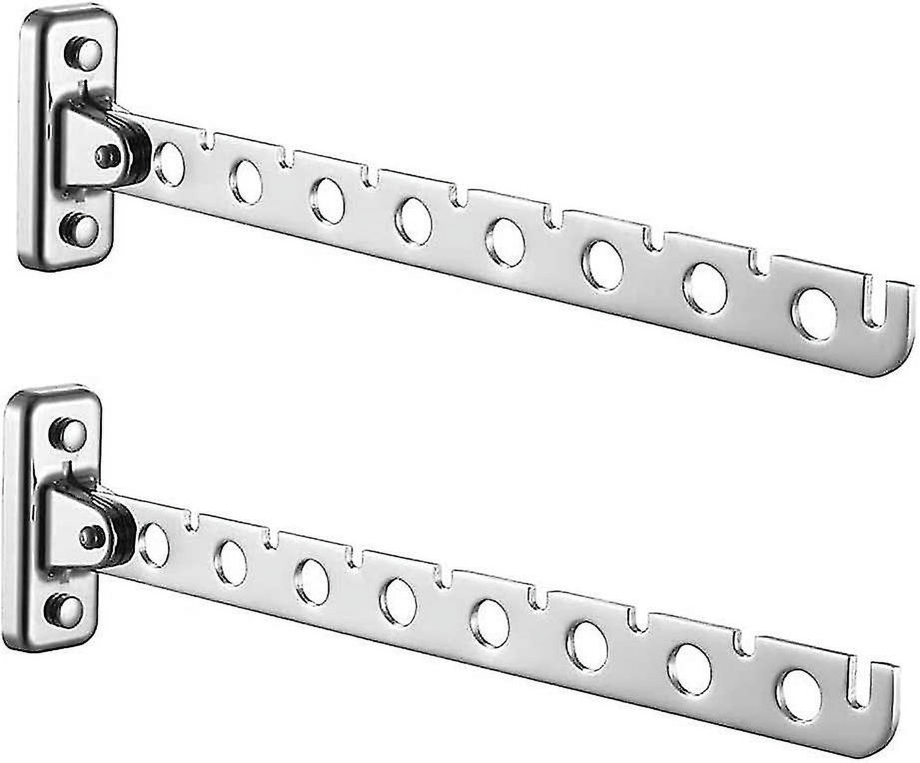 Ganchos para ropa plegables, ganchos para ropa de acero inoxidable de 2 ...