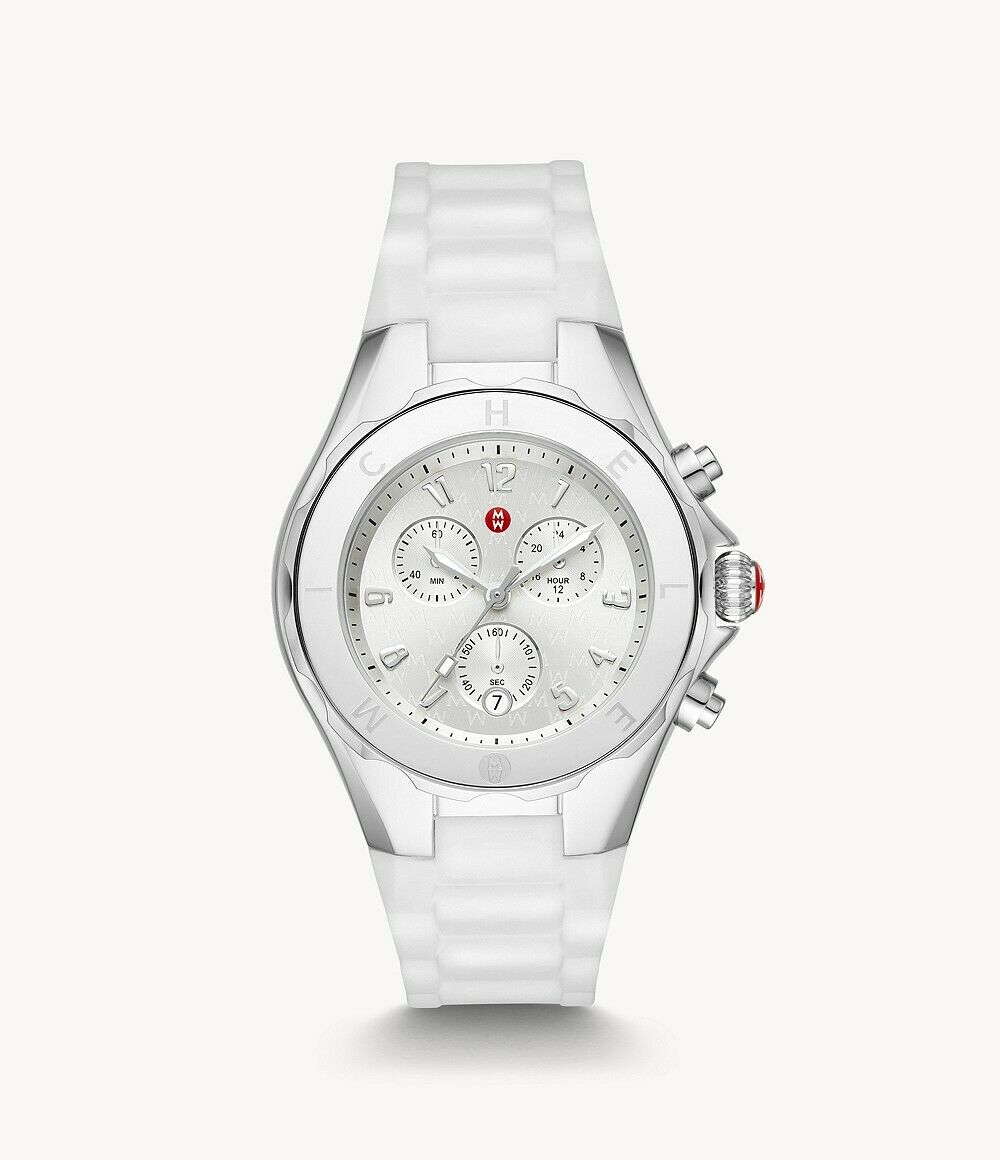 Michele Jellybean Stainless White Watch MWW12F000090 - Walmart.com