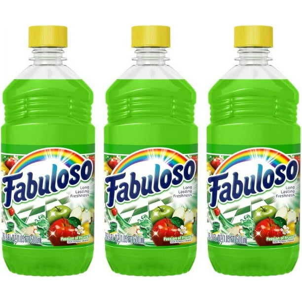 Fabuloso Multi-Purpose Cleaner, Passion of Fruits Scent, 16.9 floz, 3 ...