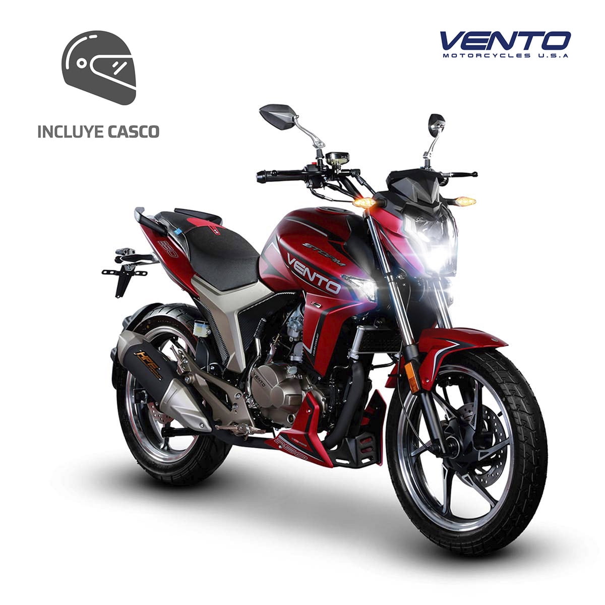Motocicleta Deportiva Vento Storm 250 rojo 2023 Doble Propósito ...