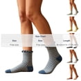 Ankola Ruffle Socks Womens Cute Ankle Lettuce Edge Frilly Crew Socks ...