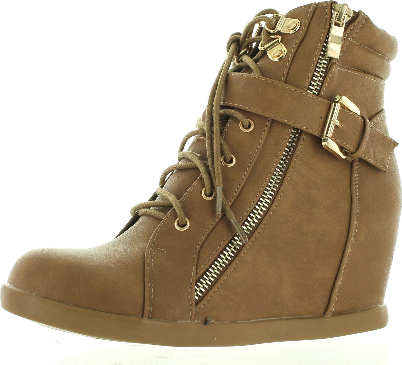 Top Moda Womens Peter-1 Fashion Wedge Sneakers - Walmart.com