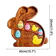 Agiufgs Wooden Serving Tray 15.7, Compartmented Serving Platter with ...
