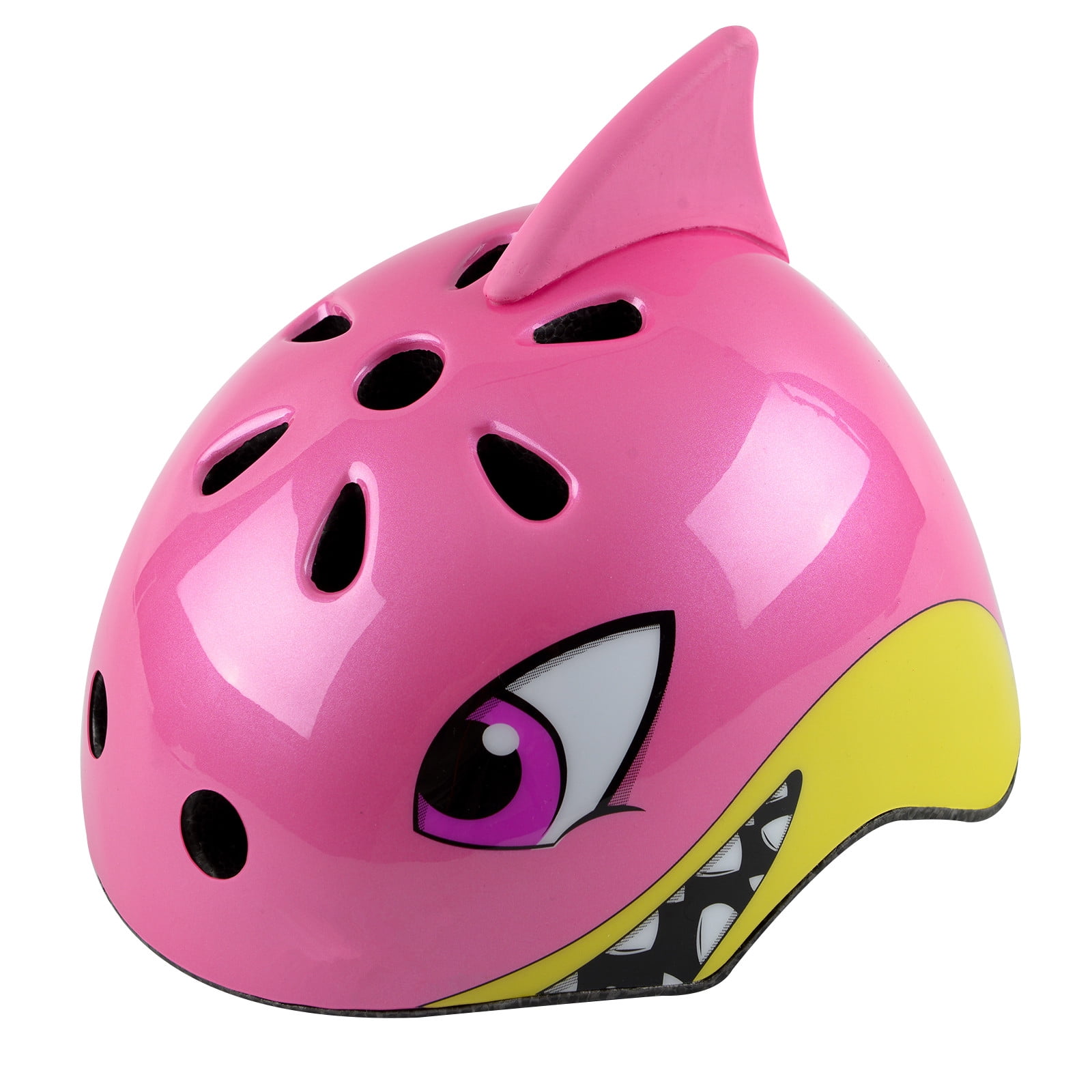 Atphfety Kids Bike Helmet with 3D Shark Design for Toddler Infant,Pink ...