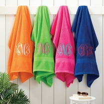 Colorful Initial Terry Loop Large Beach Towel - Walmart.com